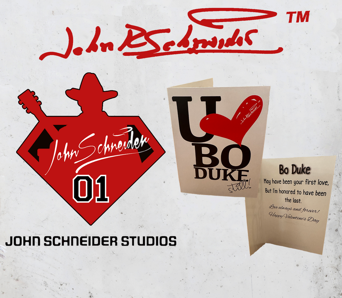 Valentine's Day card - U Heart Bo Duke – John Schneider Entertainment Store