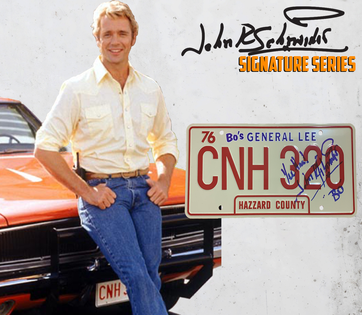 Bo's General Lee License Plate – John Schneider Entertainment Store